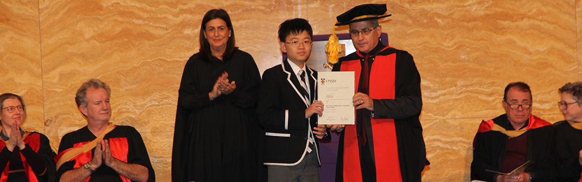Maths not a problem for UNSW School Competition Winner Adrian Lo ...